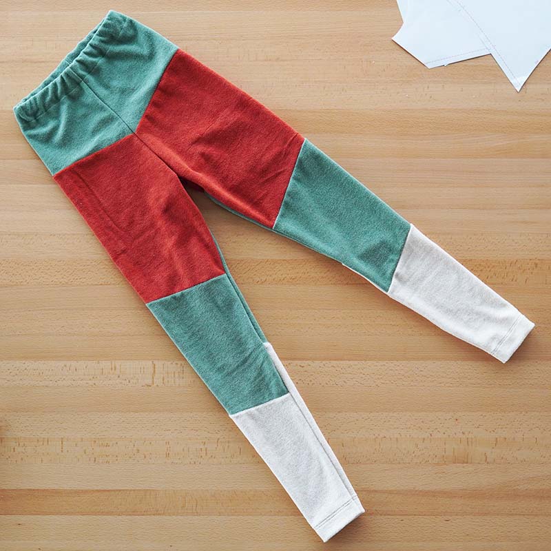 Střih na dětské zimní legíny s vysokým pasem TRIO (vel. 80-164 ...