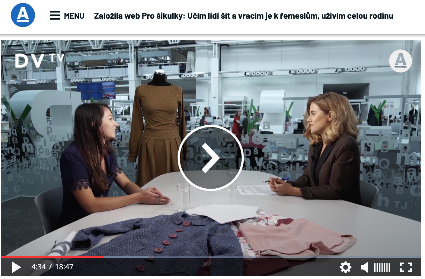Rozhovor pro DVTV / video / Aktuálně.cz - Prošikulky.cz